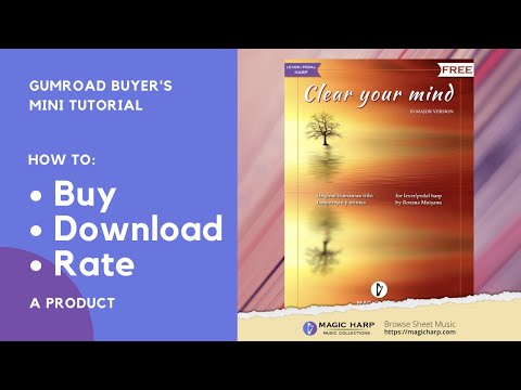 4. Gumroad Buyer's Mini Tutorial - Buy, download or rate a product