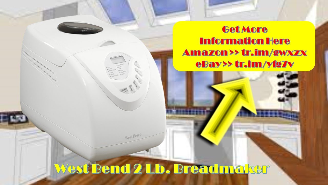 West Bend 2 Lb. Breadmaker|breadmaker|2 lb|bread maker|machine|lb hirise|west bend 2