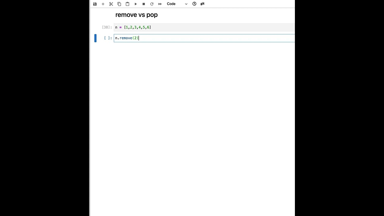Python List's remove vs pop #python #shorts