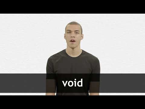 VOID definition and meaning | Collins English Dictionary