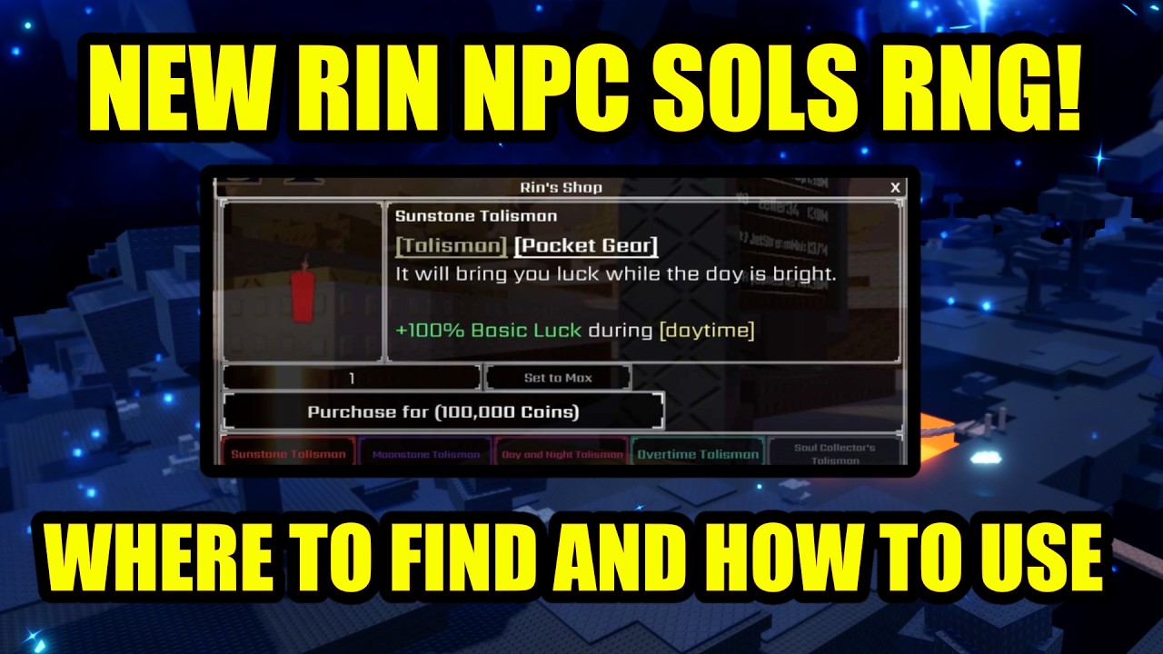 New Rin NPC Explained in Sol's RNG Update!