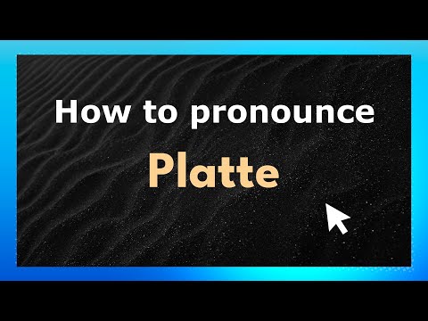 How to Pronounce Platte (American Pronunciation / US) with Audio and Phonetic Spelling