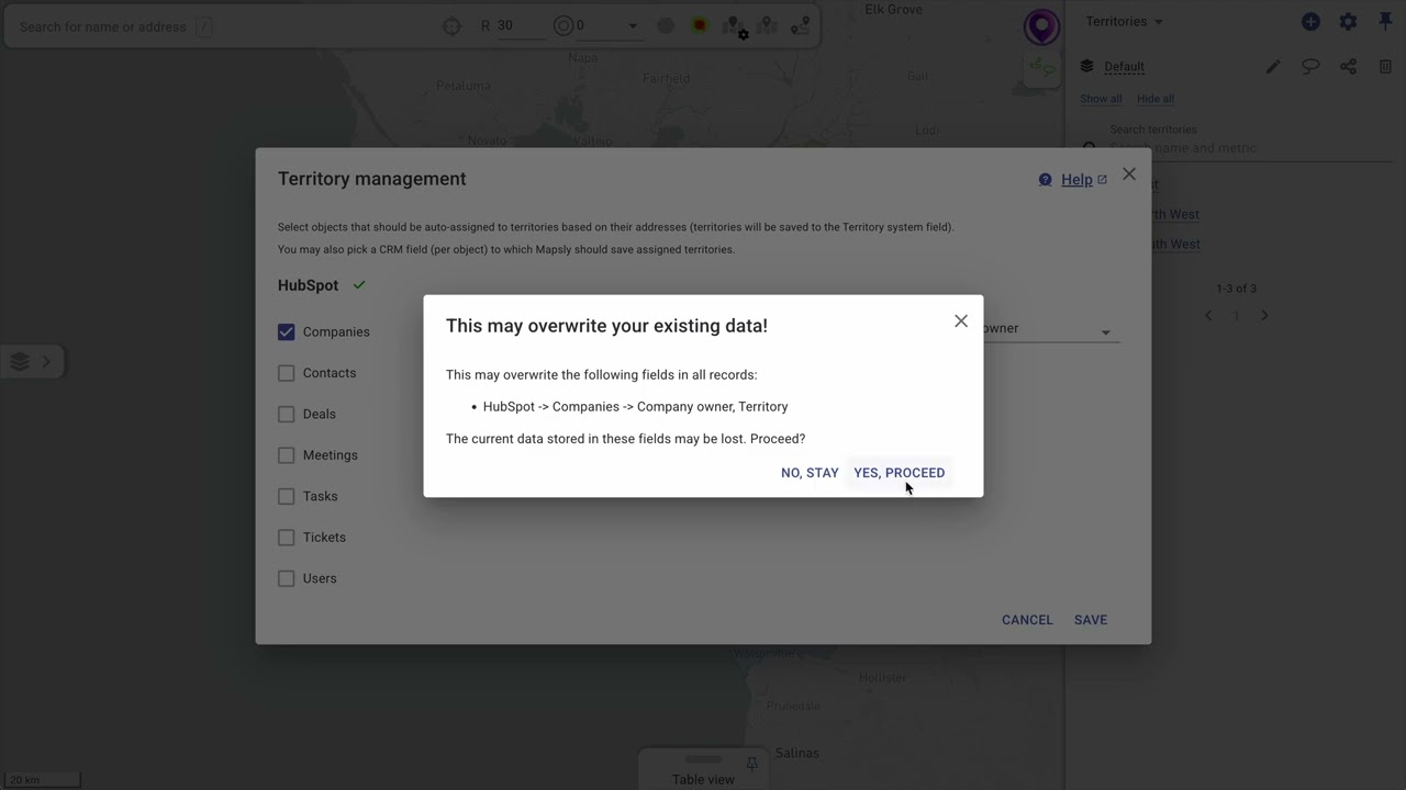Mapsly: Territory Auto-assignment