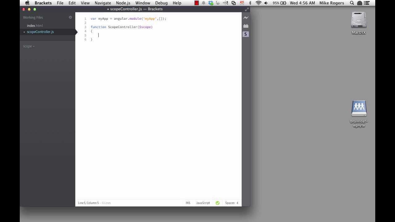 AngularJS Scope Inheritance in Controllers