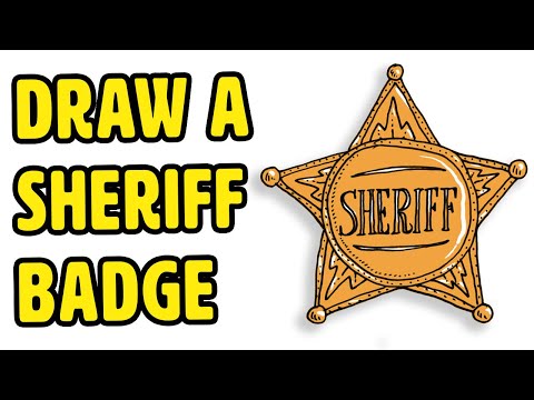 How to draw a Sheriff Badge – Shoo Rayner