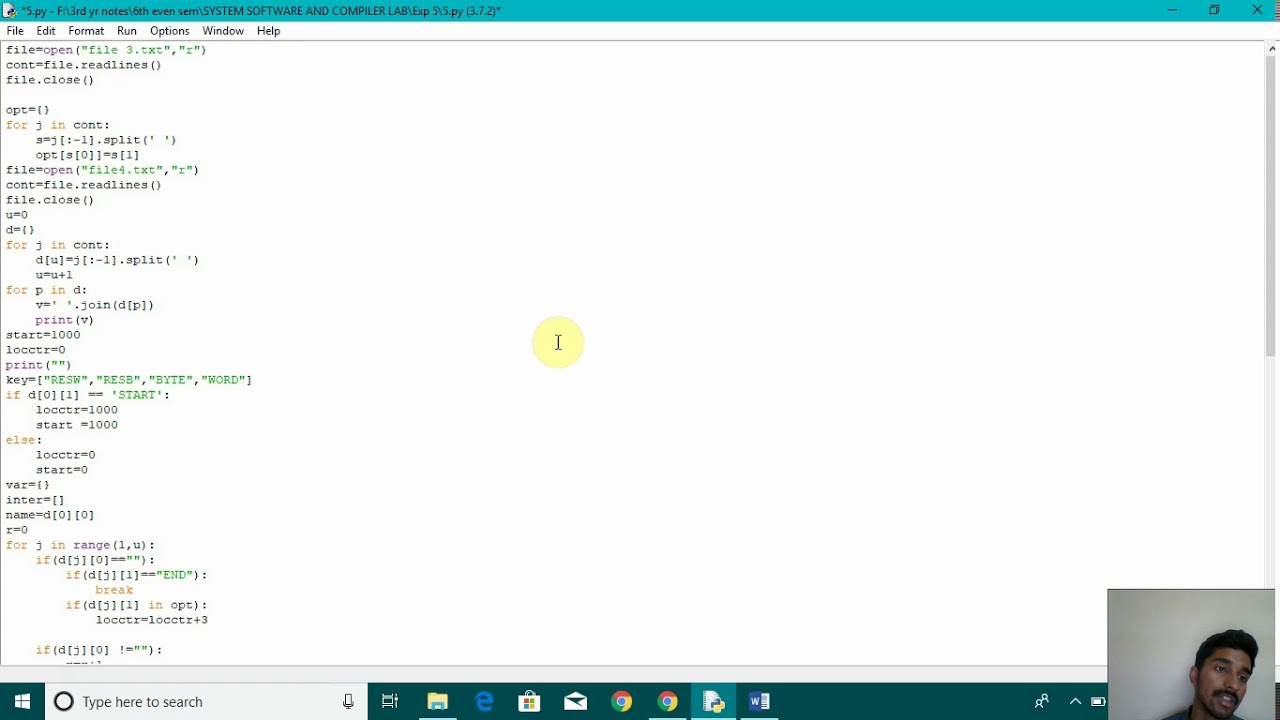 TWO PASS ASSEMBLER FOR SIC!!
