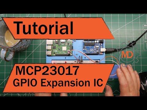 How to connect the MCP23017 GPIO Expander to an Arduino and Raspberry Pi