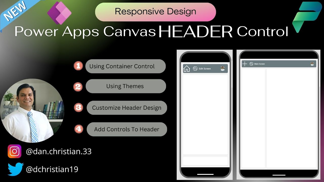 New Header Control Feature in Power Apps Canvas