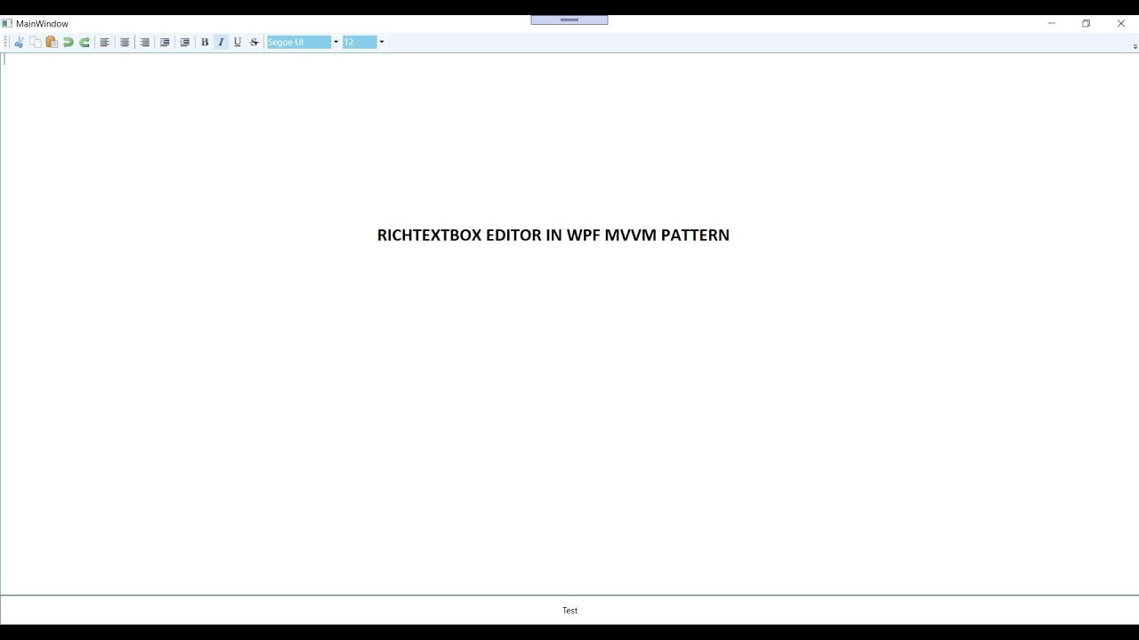 WPF Customize RichTextBox Editor using mvvm  pattern