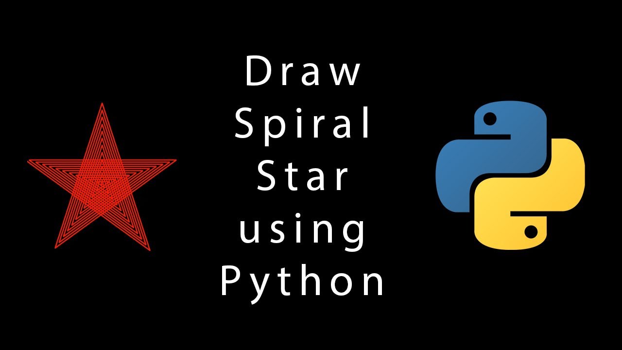 Let's Draw Spiral Star using Python Turtle