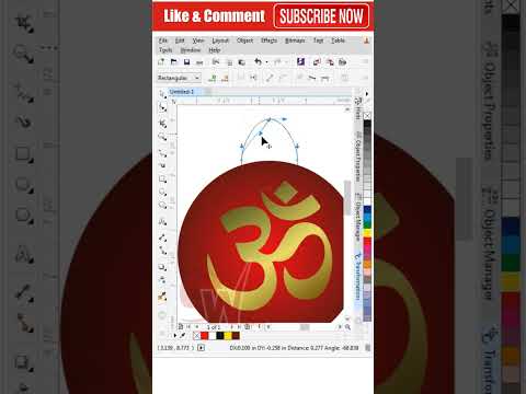 om logo design in coreldraw