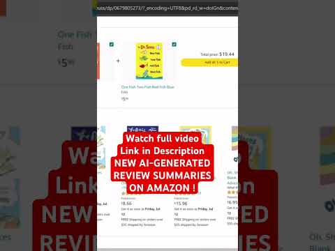 AI-GENERATED REVIEW SUMMARIES ON AMAZON ! Part 1 #shorts #AI