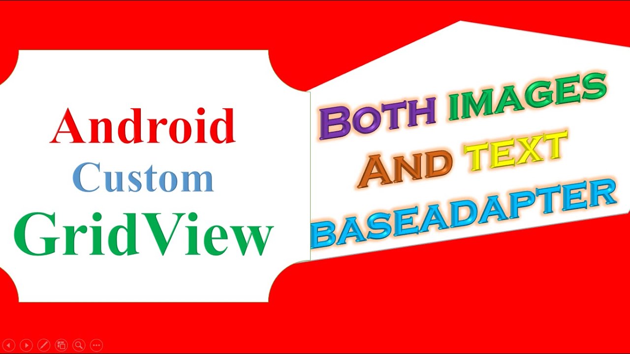 Android Custom GridView -  With Both Images and Text [BaseAdapter]