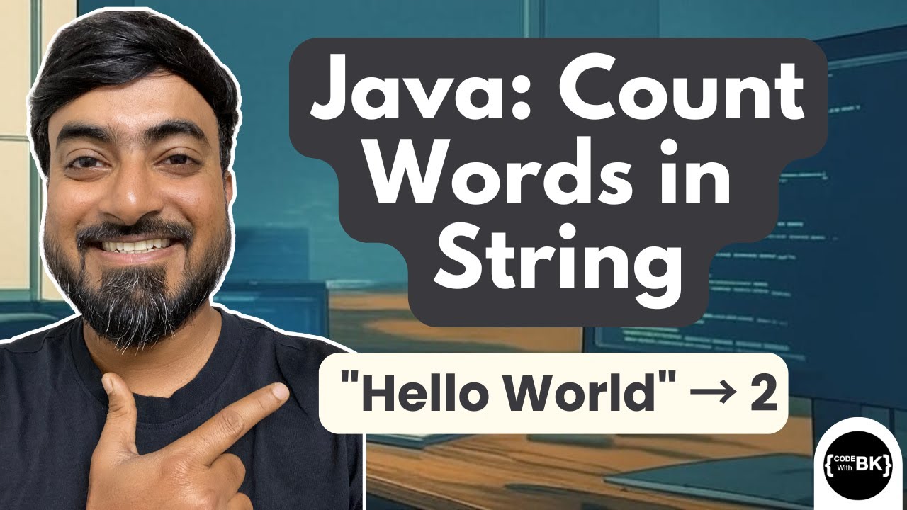 Java Program to Count the Number of Words in a String | For Beginners