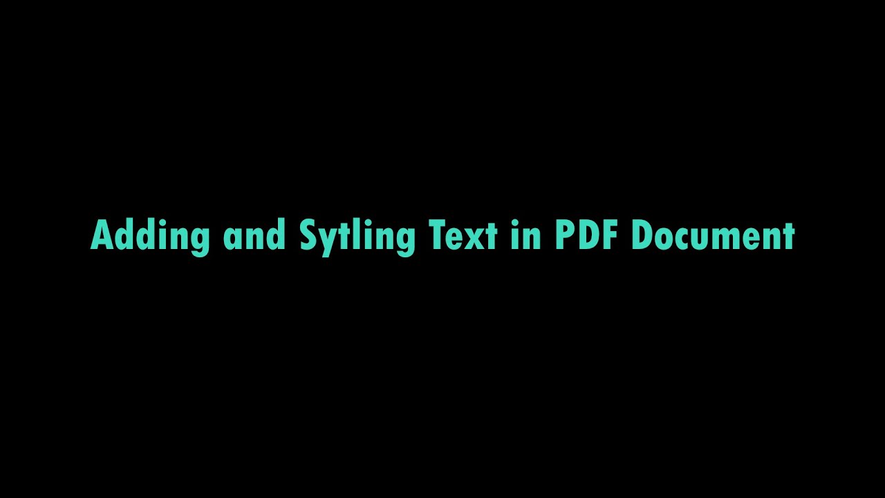 Adding and Styling Text in PDF Document | FPDF | Python