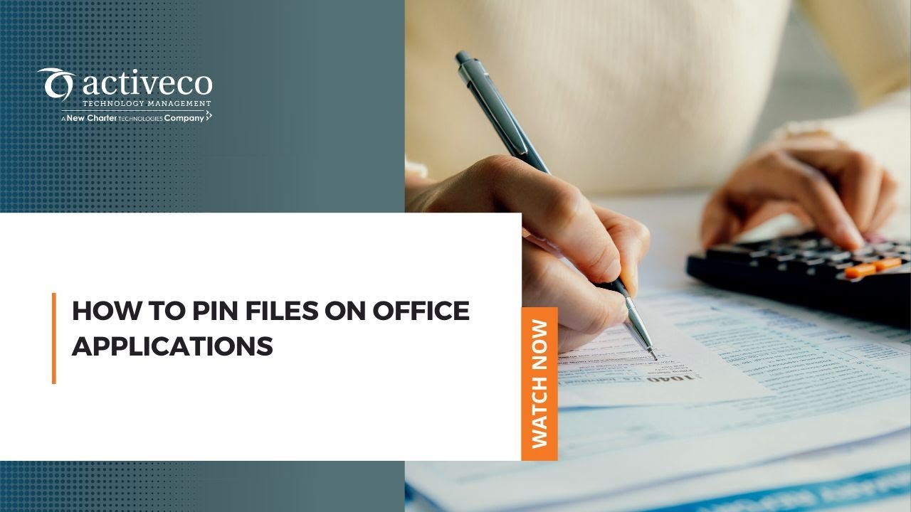 How to Pin Files on Office Applications