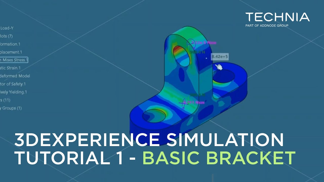 3DEXPERIENCE Simulation Tutorial 1 - Basic Bracket