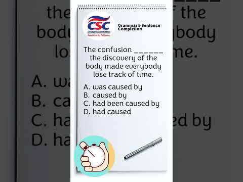 Civil Service Exam: Grammar & Sentence Completion Question #civilservicereviewer #cse2024