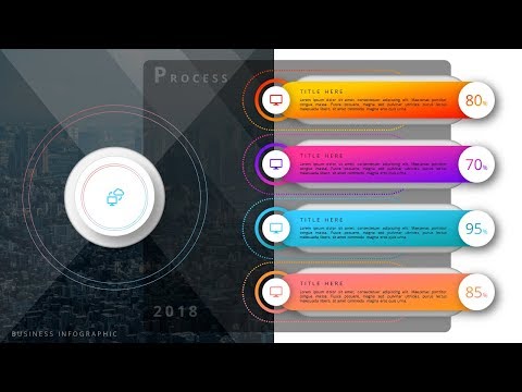 Business Diagram Infographics, Process, Flowchart, Illustration Design in PowerPoint - Tutorial