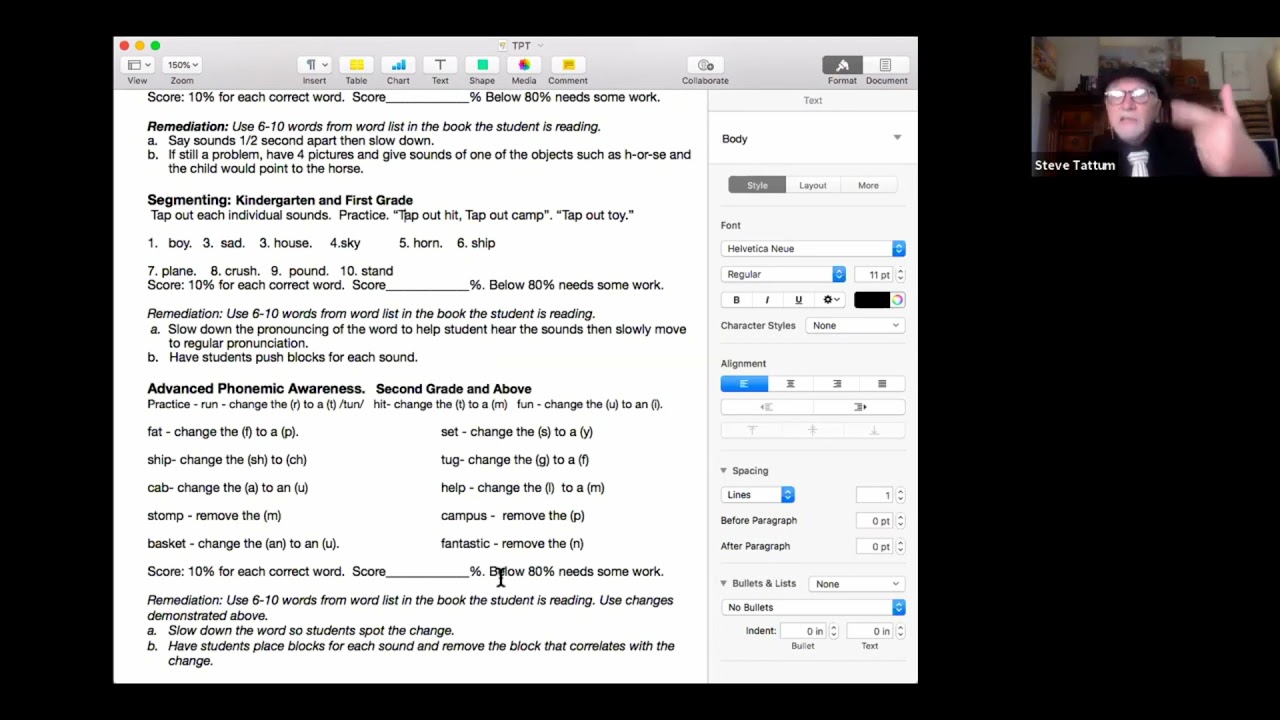 TPT: Tattum Phonemic Awareness Test