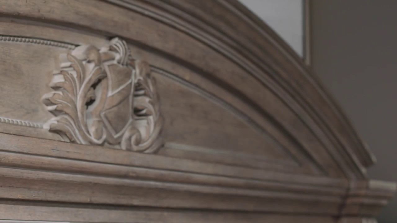 Arch Salvage Parchment Chambers Panel Bedroom Set from ART | Coleman ...