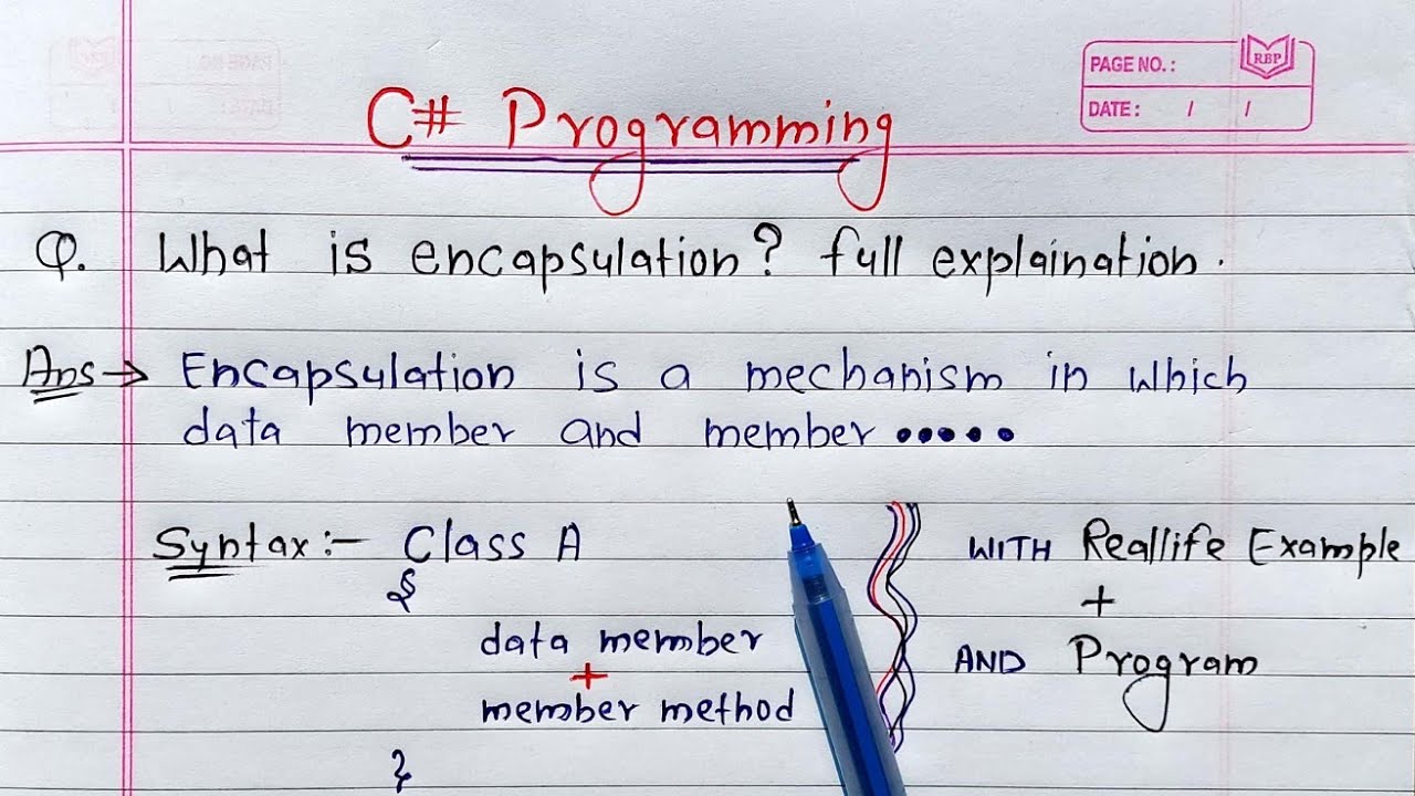 C# - Encapsulation | Learn Coding