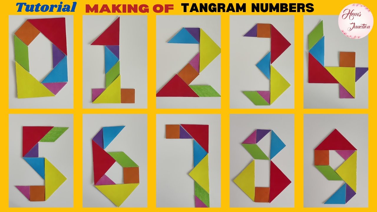 How to make Tangram Numbers