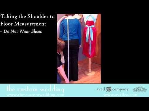 Dress Measurement 011 - Shoulder to Floor