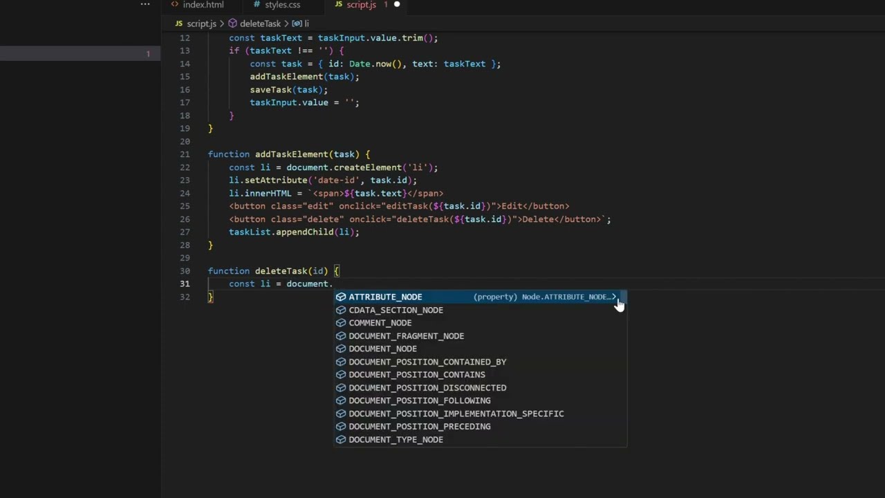 How to make a To Do List with Local Storage