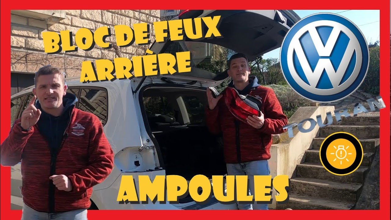 Feu arrière VOLKSWAGEN Touran  Remplacer optique & ampoule💡 Facilement