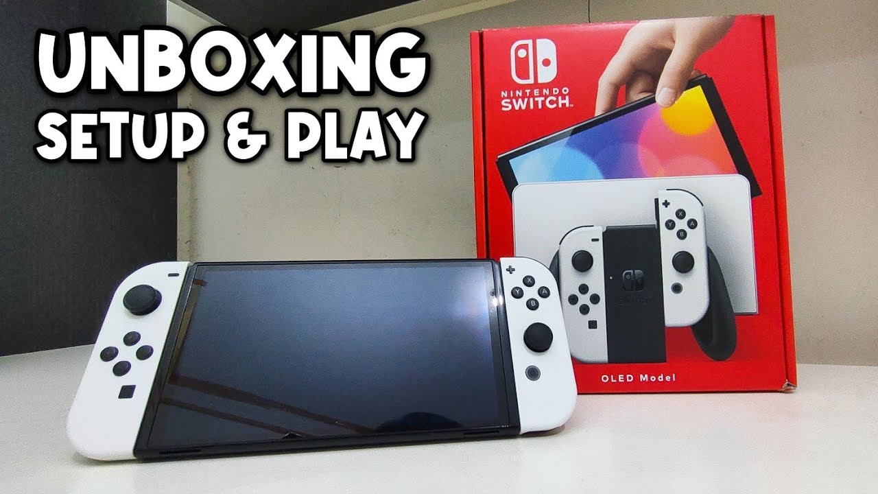 UNBOXING NINTENDO SWITCH OLED! SETUP, INSTALL & GAME TESTING (INDONESIA)