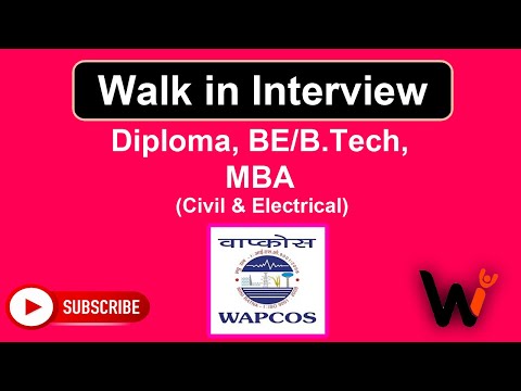 WAPCOS | WALK IN INTERVIEW | HUGE VACANCY | MINI RATNA COMPANY | JOB APPLY WITH WAPCOS | 2023