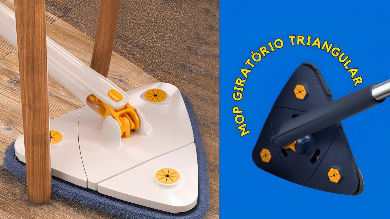 Como Montar e Usar o Mop Giratório Triangular