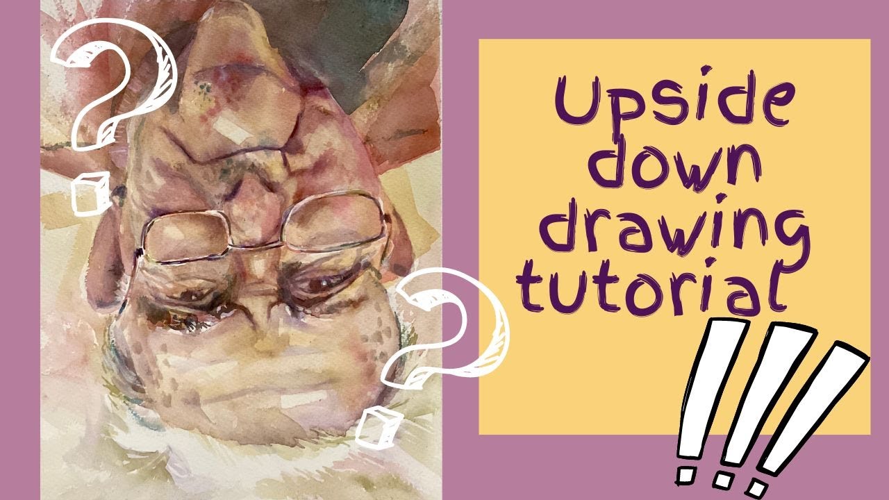 Upside down portrait drawing tutorial