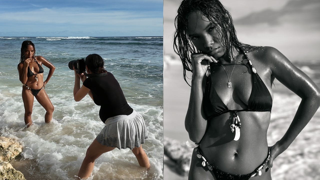 Bali Beach Photoshoot at Golden Hour | Behind The Scenes + Gear + How to Pose a Model