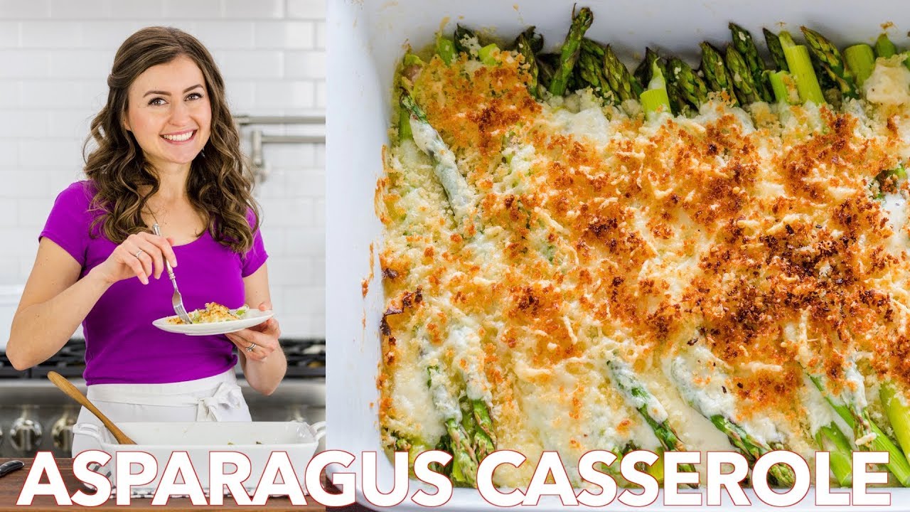 Cheesy Asparagus Casserole Recipe | Easy Side Dish