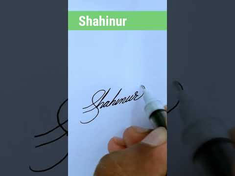 signature style of my name |Shahinur signature style