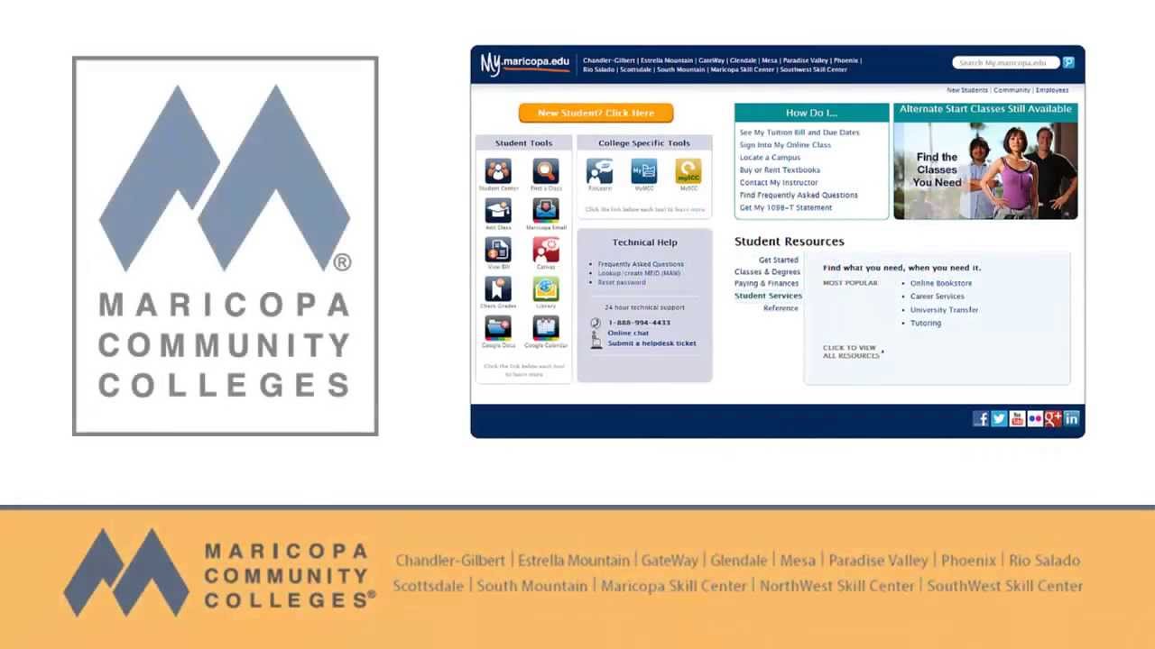 My.maricopa.edu Tutorial: Introducing My.maricopa.edu
