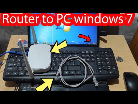 How to connect wifi to pc windows 7 with cable