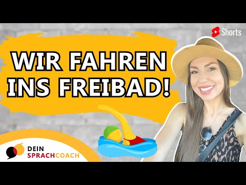FREIBAD: deutsche Wörter lernen (Deutsch lernen | Learn German | Wortschatz erweitern) #Shorts