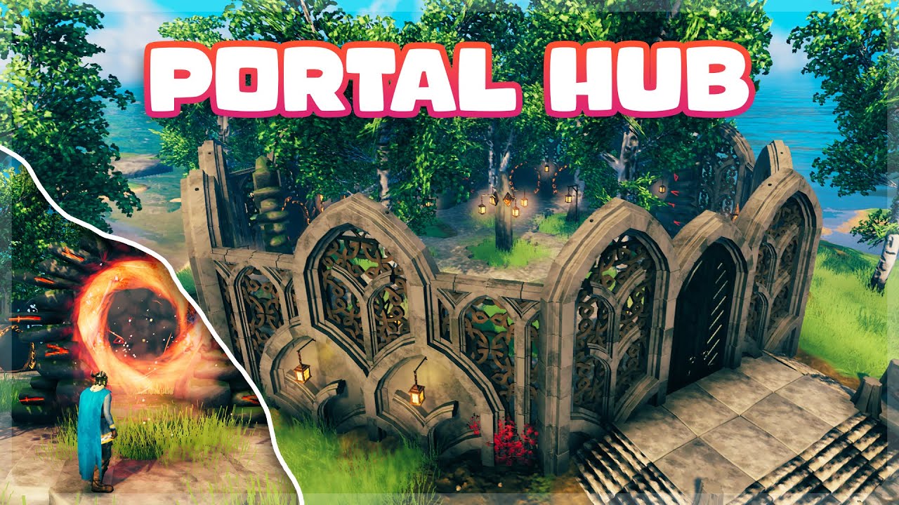 How to Build a Beautiful Elven Portal Hub | Valheim