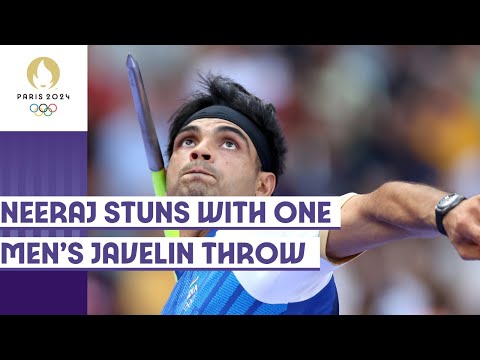 🇮🇳 Neeraj Chopra qualifies for men's javelin throw final | Paris 2024 highlights