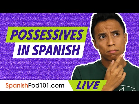Tonic Form of Possessives in Spanish: mío, mía, tuyo, tuya | Grammar for Beginners