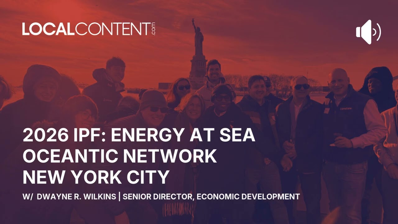 Local Content @ 2026 IPF: Energy at Sea |  Oceantic Network | New York City