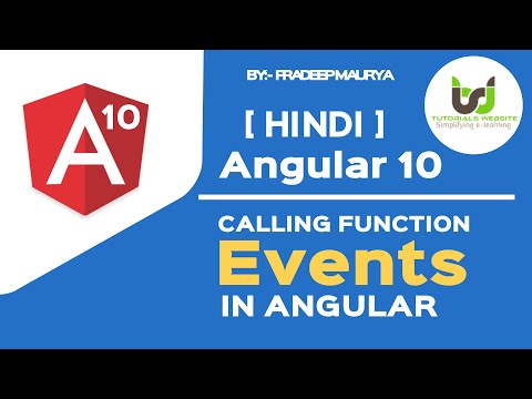 Learn Calling Function and Events in Angular | Angular 10 Tutorials in Hindi | Part 9 | withMe ...