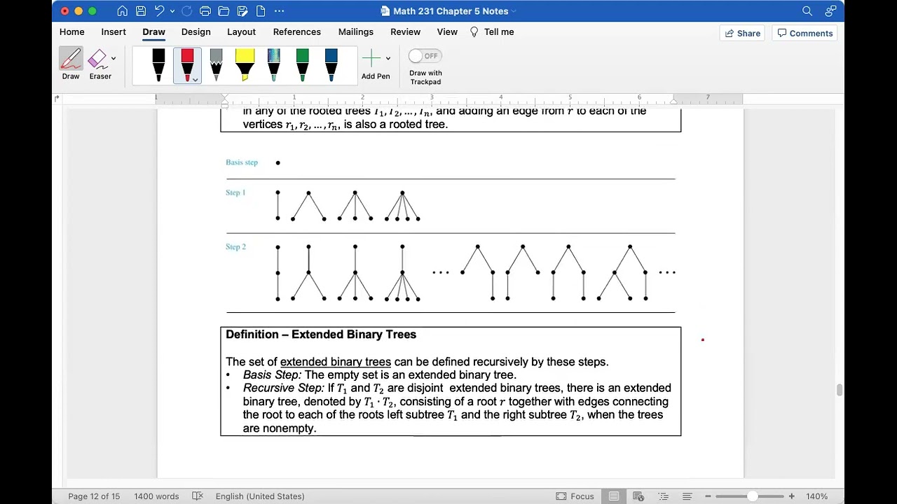 More Recursive Definitions and Structural Induction