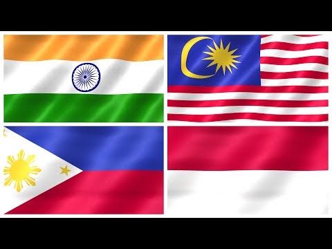 FLAGS OF ASIA β National Flags of Asian Countries for Kids, Kindergarten & Toddlers