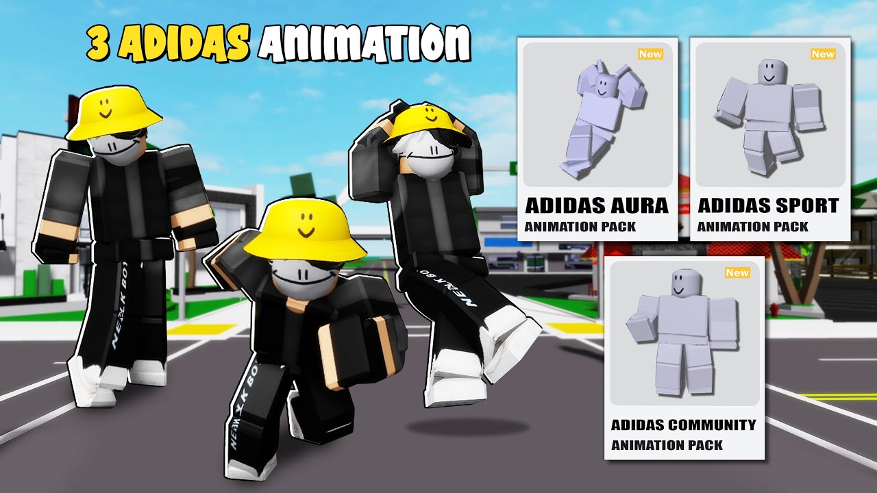 NEW!! ALL ADIDAS ANIMATION (AURA, SPORTS & COMMUNITY) In Brookhaven ID/CODE - Roblox