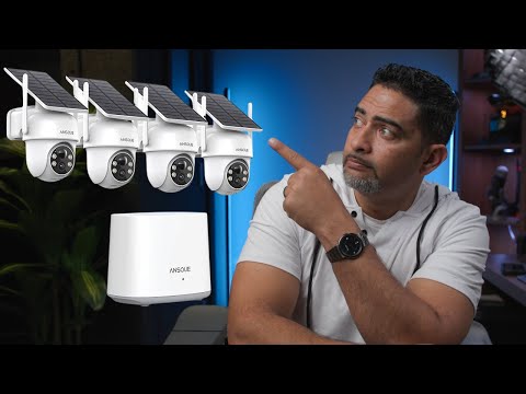 BEST of 2025: Ansque 4 Camera Kit Solar Power Wireless 360°PTZ Surveillance and Auto Tracking