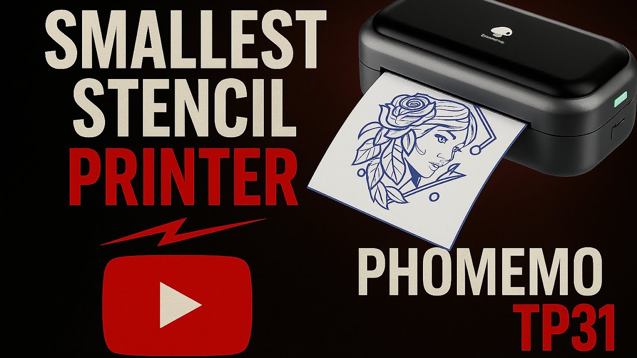 World’s Smallest Tattoo Stencil Printer? | Phomemo TP31 Review & Test